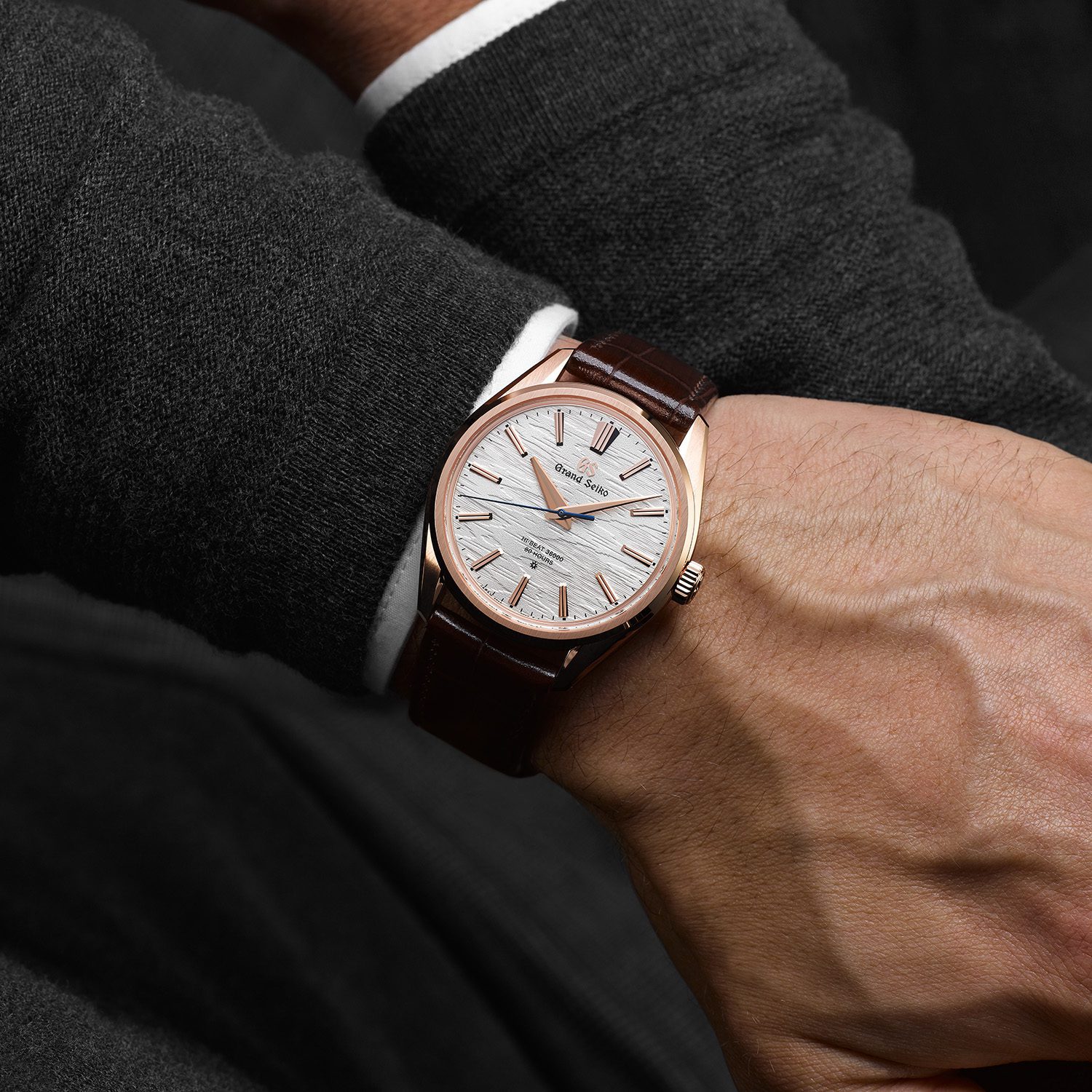 Grand Seiko 'Birch Bark' 18k Rose Gold Hi-Beat Limited Edition | Grand Seiko Online Boutique ...