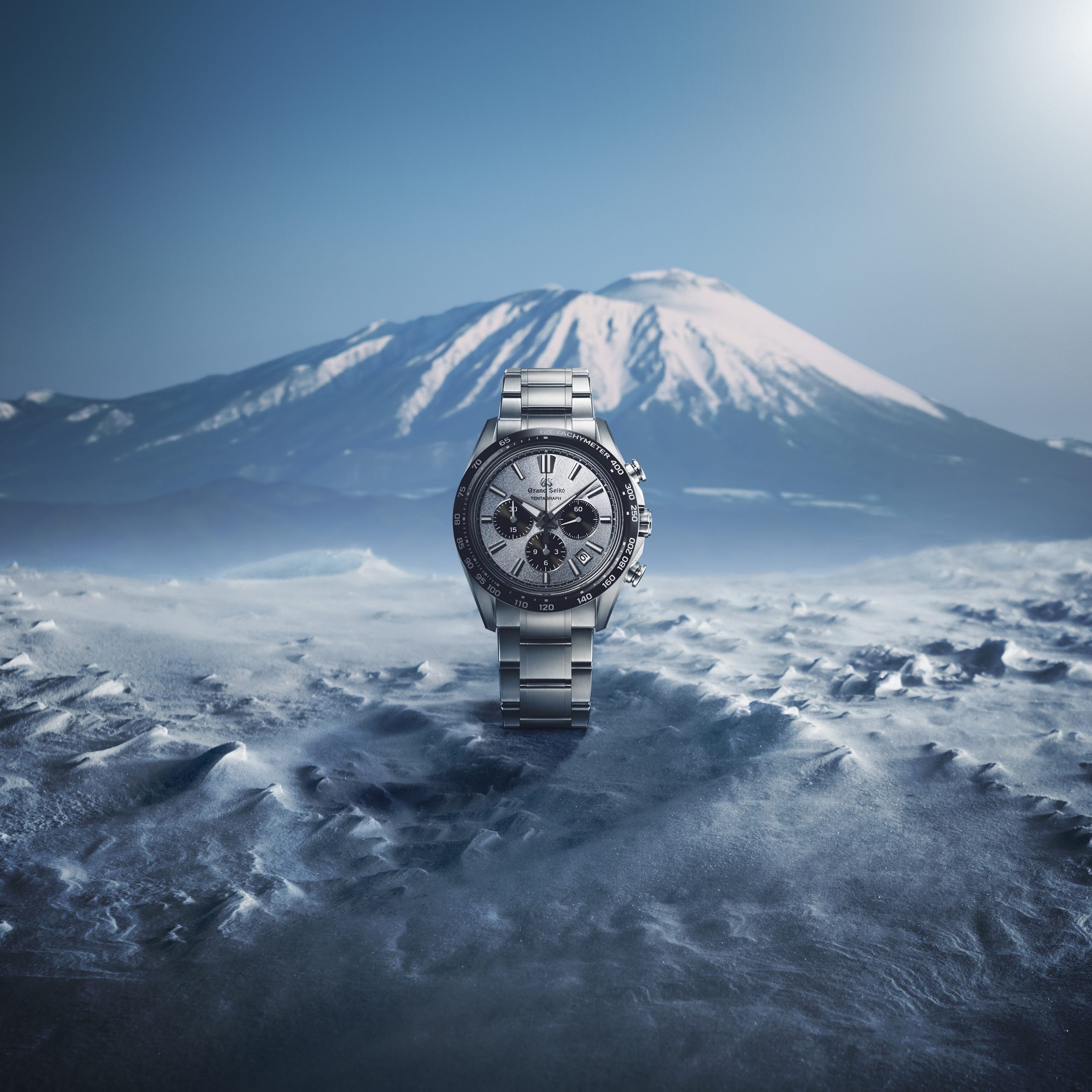 Grand Seiko 'Snow Blue Tentagraph' Hi-Beat Automatic Chronograph ...